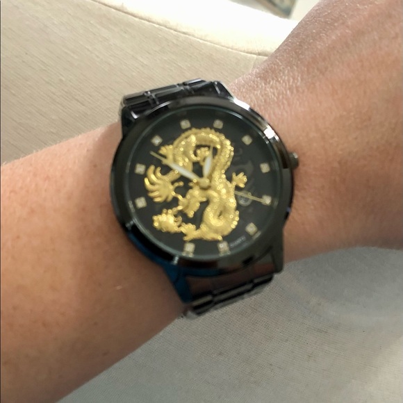 Accessories | Mens Luxury Chinese Dragon Quartz Wristwatch | Poshmark